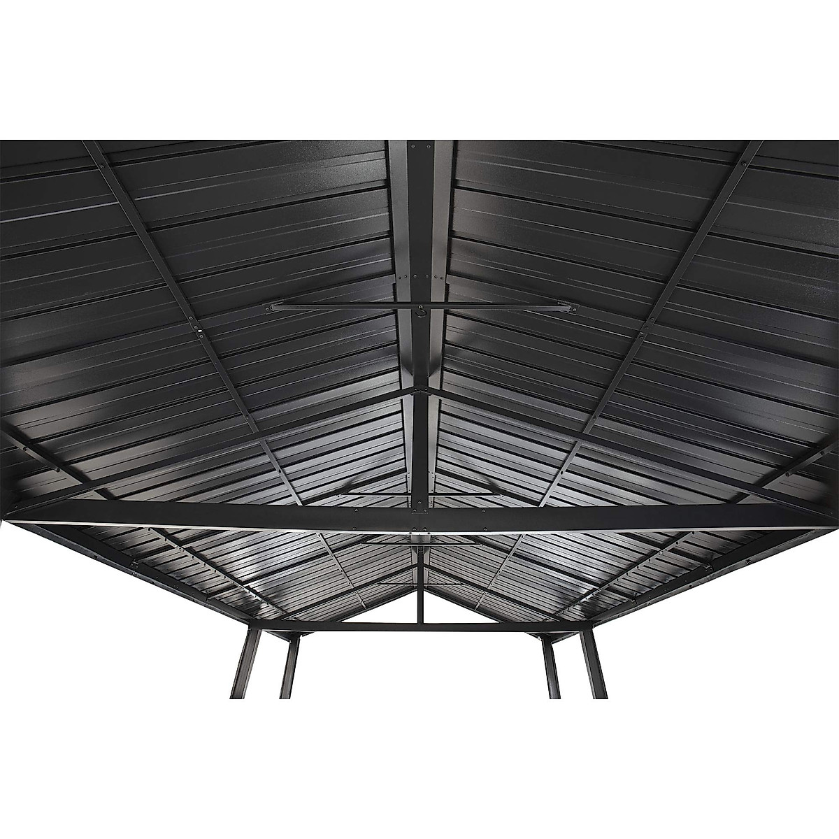 Sojag 20' x 12' Samara Carport with Aluminum Frame and 10' High Galvanized Steel Roof for Easy Drive Through Access