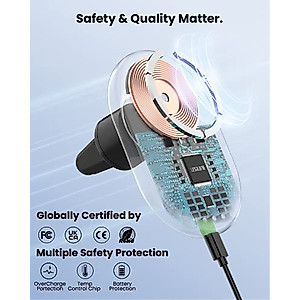 JoyGeek Magnetic Wireless Car Charger, Compatible with Mag-Safe Car Mount Charger for iPhone 14/13/12 Series, Car Air Vent Phone Holder Mount with 18W Car Charger, Black