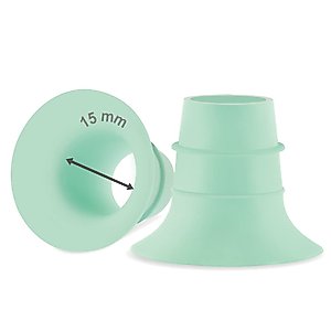 Maymom 15mm Flange Insert Compatible with Elvie Single/Double Electric, Elvie Stride Flange (24mm), Compatible with Medela PersonalFit Flex Shield, Not Original Elvie Replacement Pump Parts