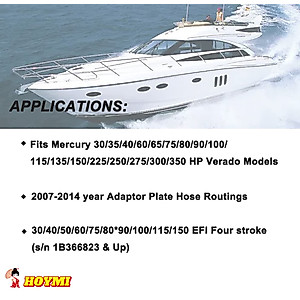 HOYMI 879885Q 5/16" Quicksilver in-line Fuel filter For Mercury Mariner 4-Stroke Outboard 35-879885T 35-879885Q 18-7718 Fits 40 50 60 75 115 135-300HP Verado