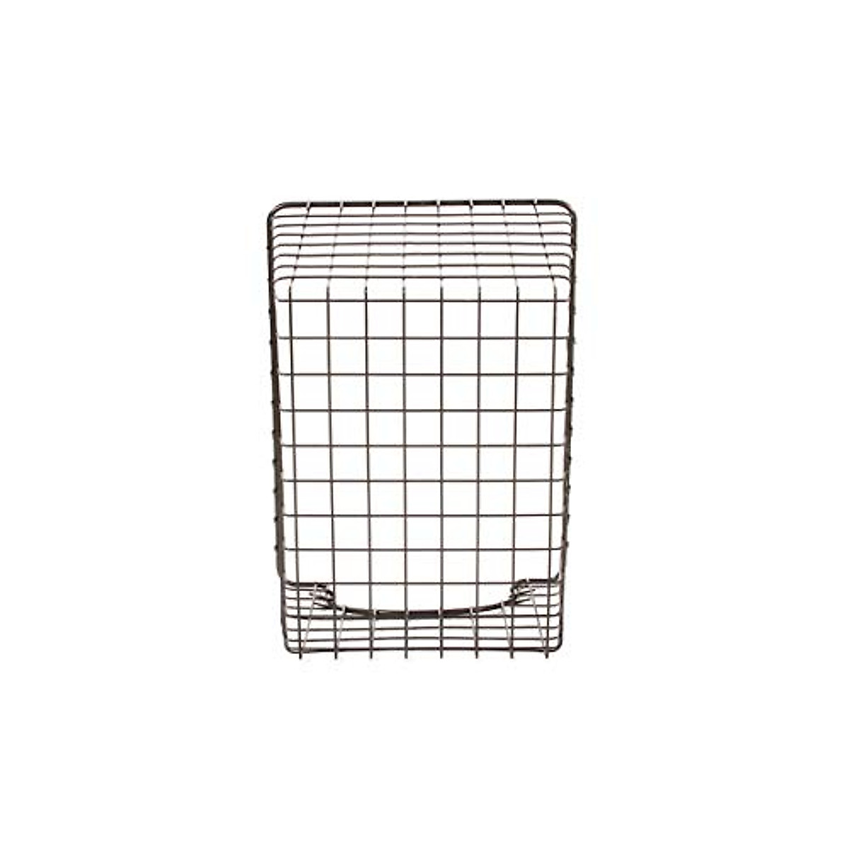 Spectrum Diversified Scoop Wire Basket, Vintage-Inspired Steel Storage Solution for Kitchen, Pantry, Closet, Bathroom, Craft Room & Garage, Small, Industrial Gray