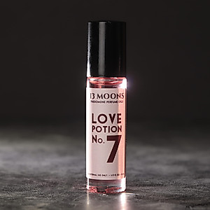 13 Moons Love Potion Number 7 Pheromone Infused Perfume Roll-on Oil, Strong Attraction Unisex Pheromones…