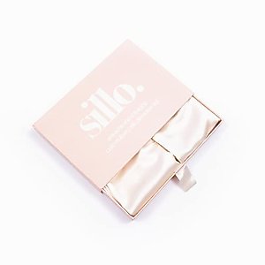Sillo Silk Pillowcases for Hair and Skin – Anti Acne Pillow Case, Acne Pillowcase, Real Silk Pillowcase, Mulberry Silk Pillowcase Set of 2 with Wash Bag (Queen, Ivory White)