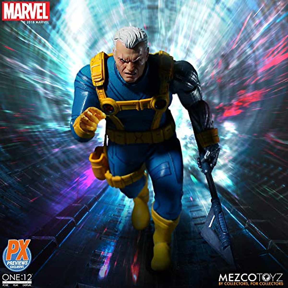 Mezco One: 12 Collective: Marvel Cable (X-Men Version) Action Figure, Multicolor