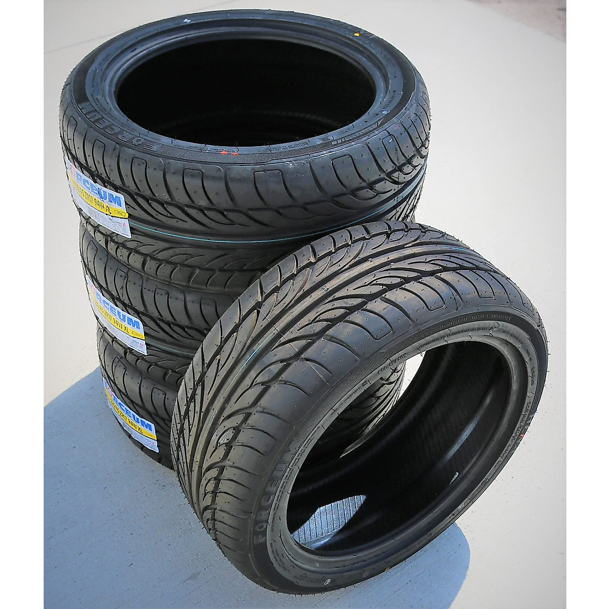 Set of 2 (TWO) Forceum Hena All-Season Passenger Car High Performance Radial Tires-225/45R17 225/45ZR17 225/45/17 225/45-17 94W Load Range XL 4-Ply BSW Black Side Wall UTQG 400AA