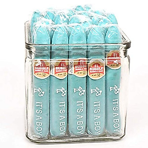 Dubble Bubble It's a Boy! Blue Bubble Gum Gender Reveal Cigars (Pack of 36)