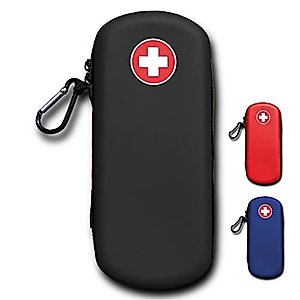 CozmicDriftr EpiPen Carrying Case, Medical Travel Organizer, Water Resistant, Durable, Holds 2 Epipens, Auvi-Q, Eye Drops, Nasal Sprays and Other Essential Allergy Supplies