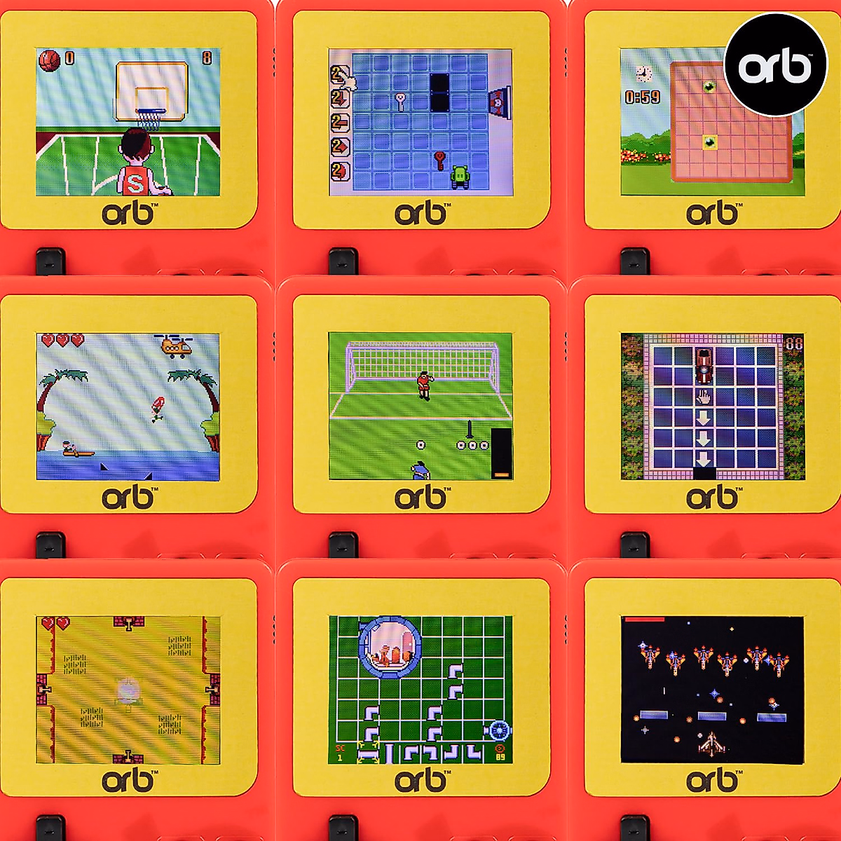 Thumbsup UK, ORB, Retro Handheld Console, 150 8-Bit Games, OR-RETHC