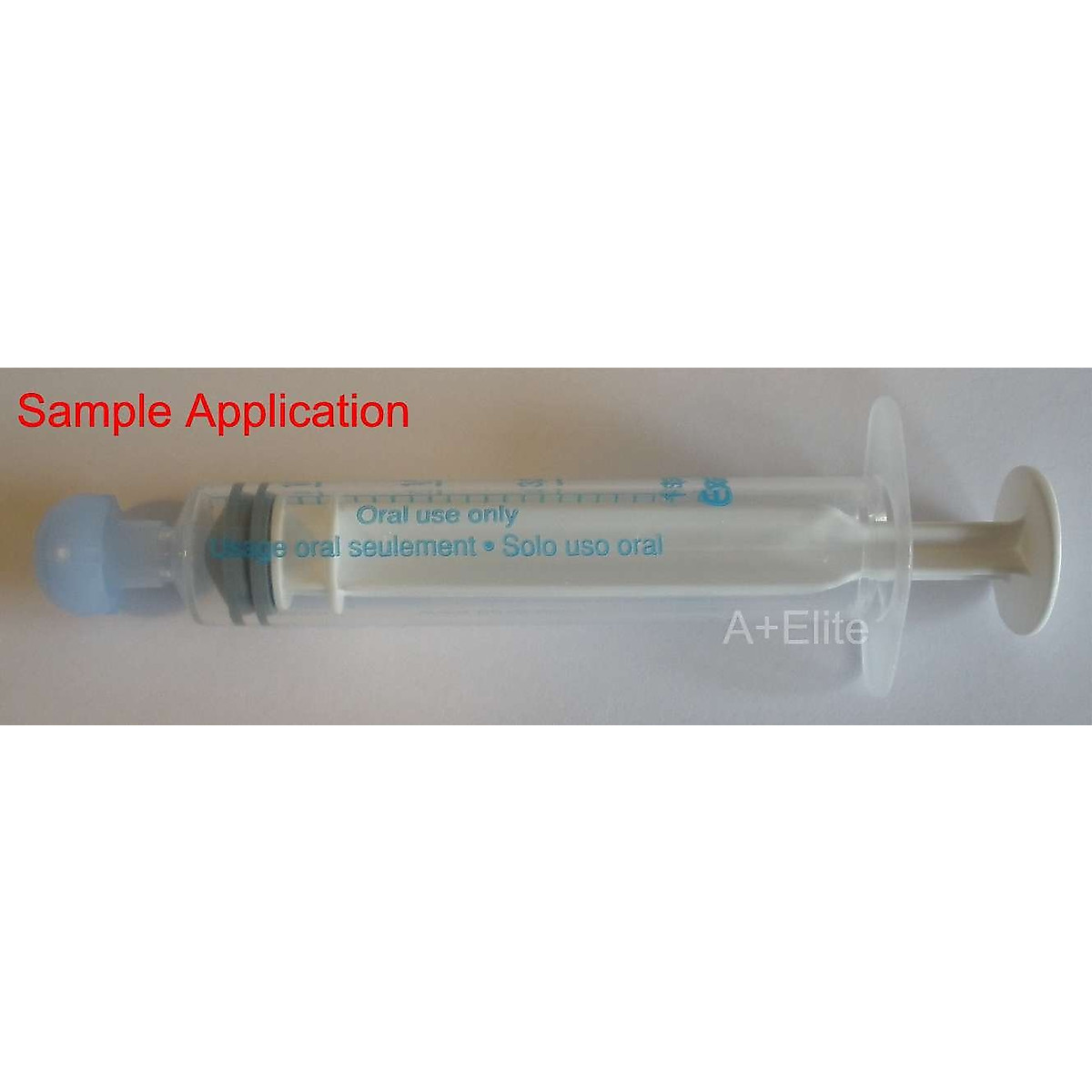 BAXA ExactaMed Oral Liquid Medication Syringe 5cc/5mL 10/PK Clear Medicine Dose Dispenser with Cap Exacta-Med Baxter Comar Latex Free
