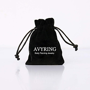 AVYRING 16g Lip Rings Labret Studs Medusa Piercing Ring Surgical Steel Forwards Helix Conch Rook Snug Orbital Earrings 18pcs 8mm