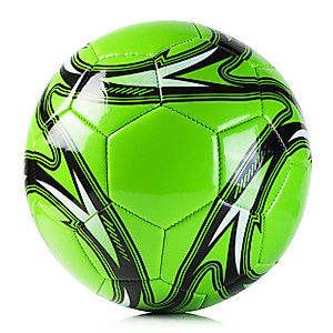 Western Star Soccer Ball Size 3 & Size 4 & Size 5 - Official Match Weight - 5 Colors - Youth & Adult Soccer Players - Helix - Attractive and Durable Design