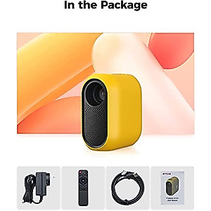 Pokitter Mini Video Portable Projector 1080P Supported, Home Theater Movie Projector Compatible with HDMI,VGA,USB,AV,Laptop,Smartphone,Xbox