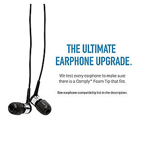 Comply Foam 200 Series Replacement Ear Tips for Bang and Olufsen, Sennheiser, Axil, MEE Audio, KZ, Bose & More | Ultimate Comfort | Unshakeable Fit| TechDefender | Small, 3 Pairs