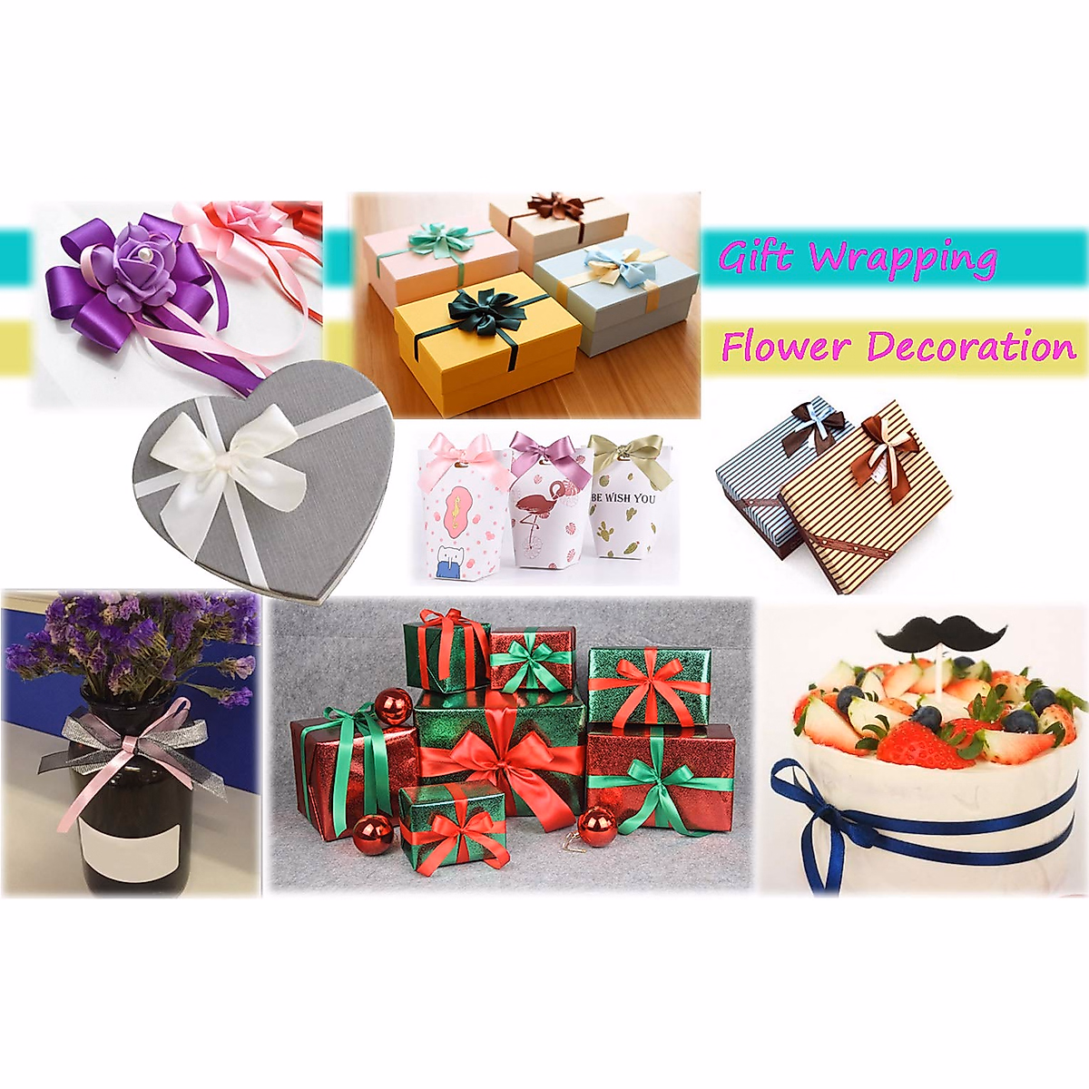 ATRBB 25 Yards 1-1/2 inch Wide Satin Ribbon Perfect for Wedding,Handmade Bows and Gift Wrapping(Old Gold)