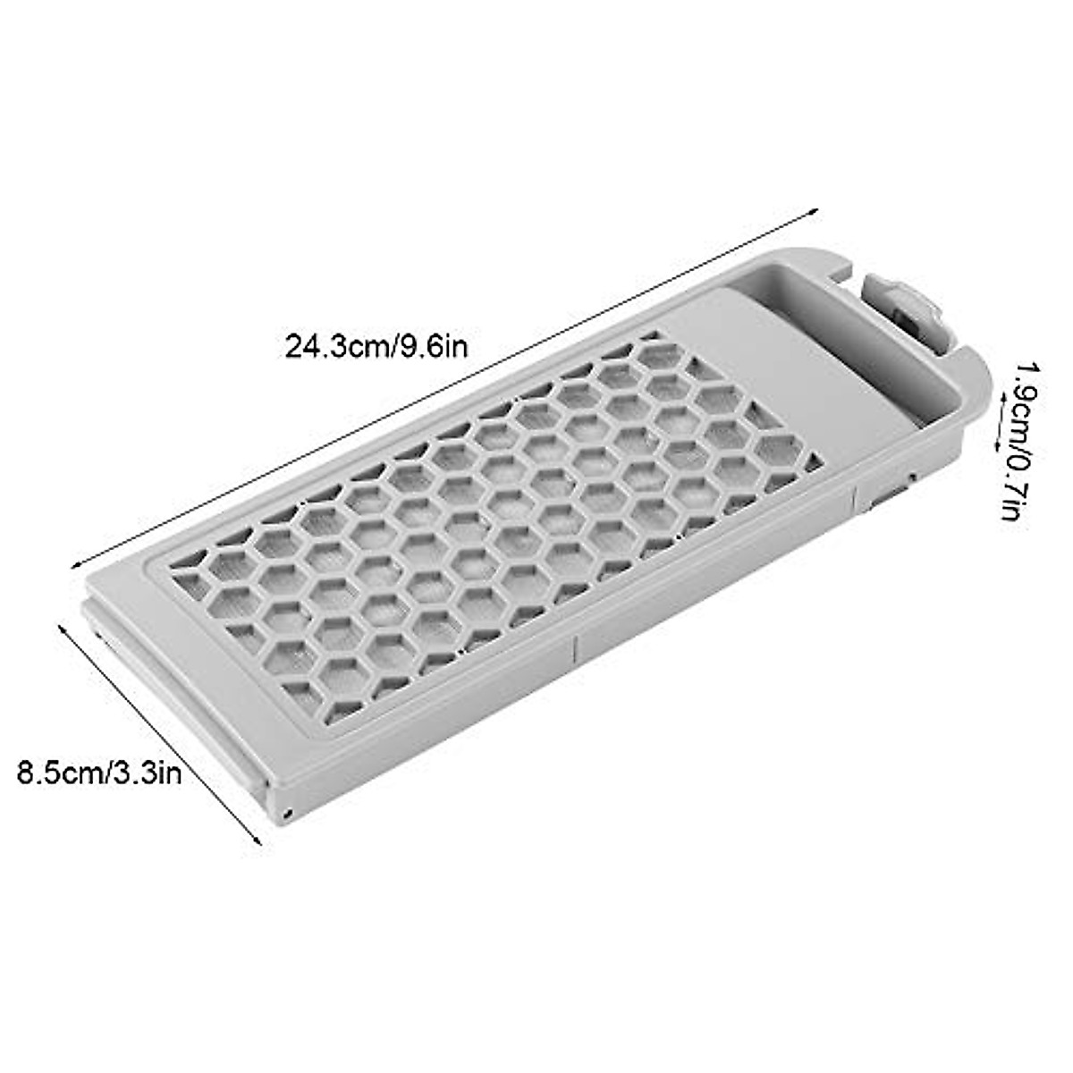 BORDSTRACT Plastic Trap for Washing Machine, Laundry Filter Box Replacement compitable with DC62‑00018A DC97‑16513A Laundry Drain System