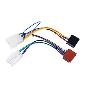 ISO Wiring Harness,Car Radio Stereo Plug Adapter Connector Compatible with Toyota, Black