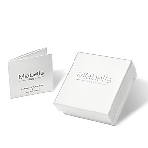 Miabella 925 Sterling Silver Italian Handmade 3mm Bead Ball Strand Chain Bracelet for Women Made in Italy (Length 7 Inches (women's average length))