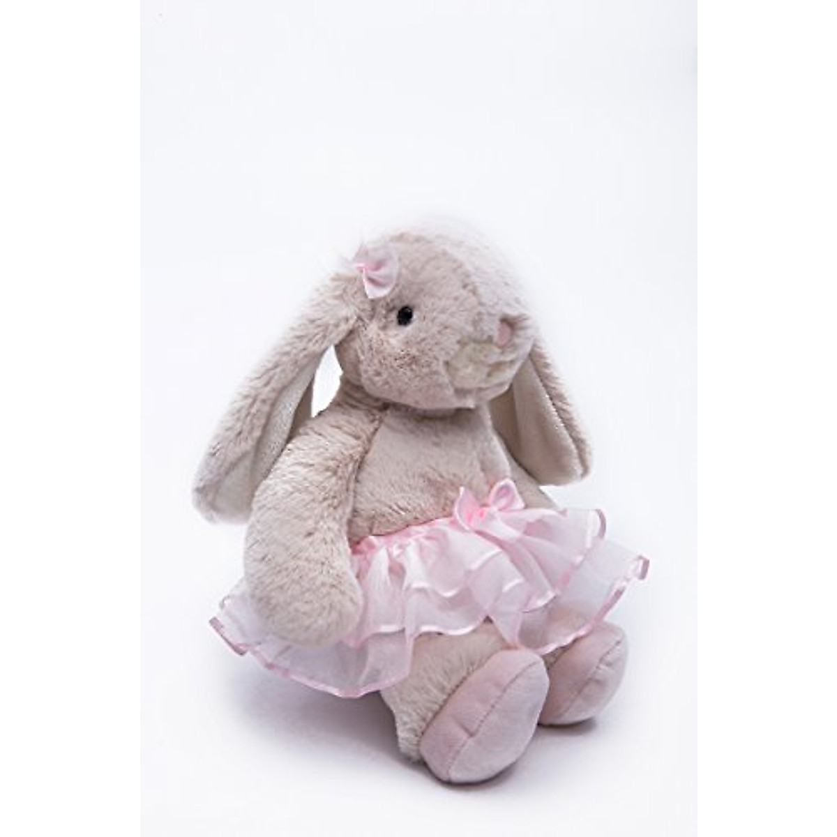 DILLY DUDU Ballerina/Ballet Bunny Plush Toy Stuffed Animal Rabbit Doll 10-inch(Pink)