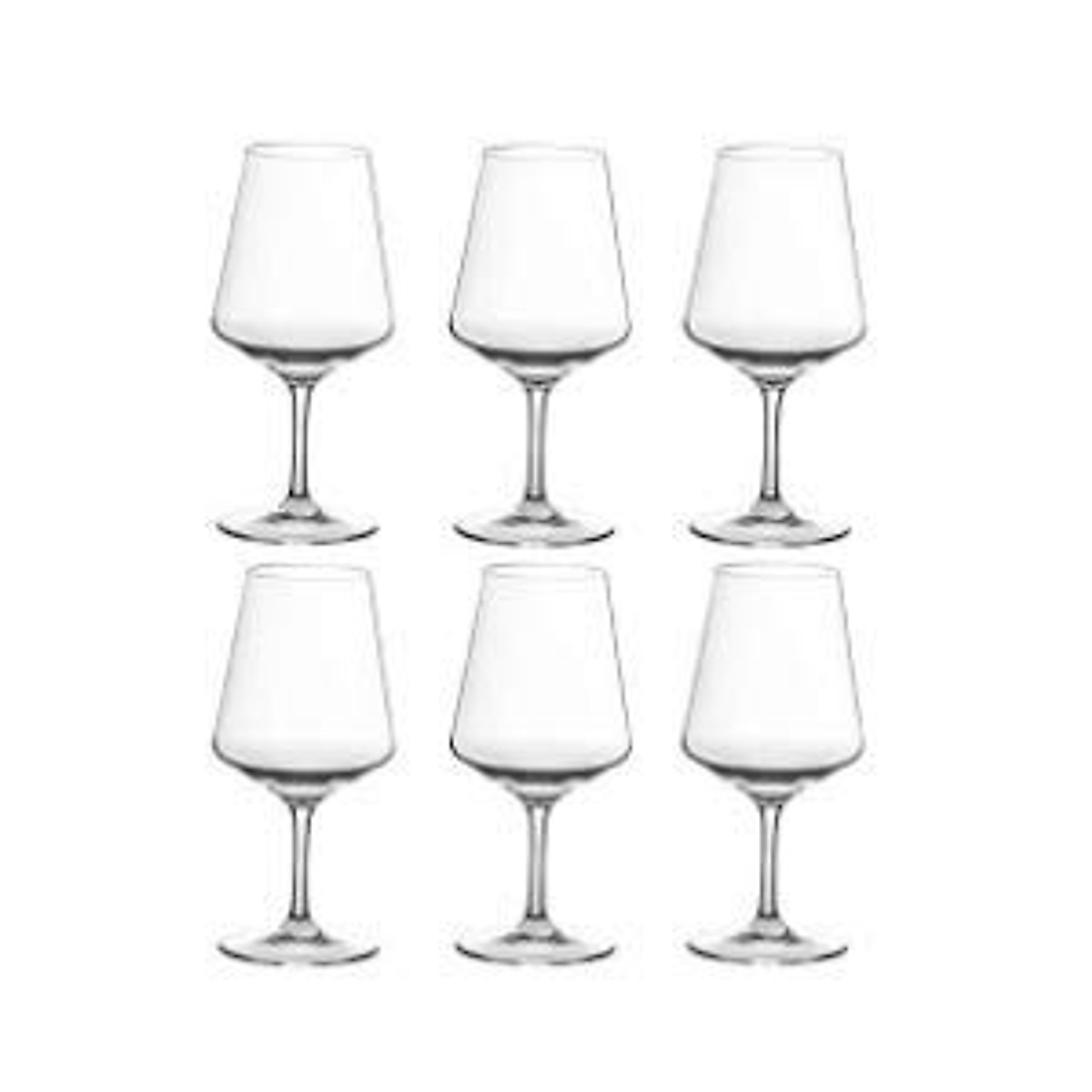 Unbreakable Wine Glasses-Acrylic Plastic Stem Wine Glasses, set of 6-All Purpose,Red or White Wine Glass,Dishwasher Safe,BPA Free (18-ounce)