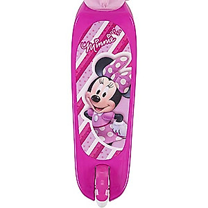 Huffy Disney Minnie Mouse Toddler Scooter, Ideal for Ages 3+, 3 Wheels, Wide Pink Deck with Minnie Mouse Graphics, Easy-Balance Scooter, Durable, Safe and Comfortable