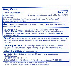 Boiron Oscillococcinum 30 Doses Beige, 1.2 Ounce