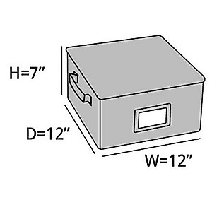 Covermates Keepsakes - Zip-Top Storage Box - Heavy Duty Polyester- Reinforced Handles - Stackable Design - Indoor Storage-Graphite