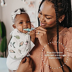 Kiinde Silicone Baby Spoons | Set of 3 Toddler Utensils for Teething & Baby Led Weaning | Developmental Meal Set of Non-Toxic Self Feeding Baby Utensils & Spoons | For Kids Ages 0-12 Months & Beyond