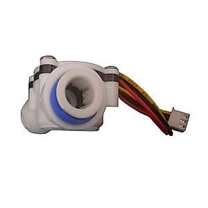 GREDIA 3/8" Quick Connect Water Flow Sensor Food-Grade Switch Hall Effect Flowmeter Fluid Meter Counter 0.3-10L/min