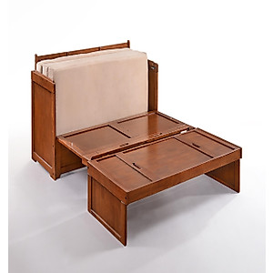 Night & Day Furniture Murphy Cube Cabinet Bed (Cherry, Twin XL Pre-Assembled)