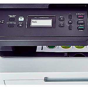 Brother HL-L3290CDW Compact Digital LED Color All-in-One Printer for Home Office with Convenient Flatbed Copy & Scan, Plus Wireless Duplex Printing, 25 ppm, 600x2400 dpi - BROAGE 4 Feet Printer Cable
