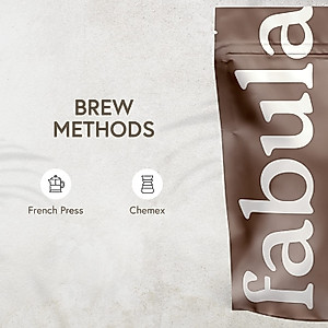 Fabula Organic Coffee for French Press, Low Acid Coffee Freshly Ground - Non-GMO - No Mold - Mycotoxins Pesticides Free - Single Origin Coffee - 12 oz