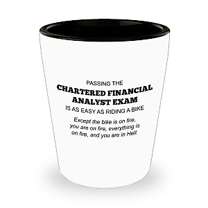 Chartered Financial Analyst Exam Shot Glass | CFA Financial Analyst Gift