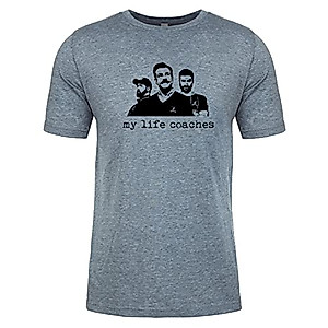 My Life Coaches (Ted), Graphic Men's Tee, Funny T Shirt, Shirts with Sayings, Stonewash Blue or Indigo (XXL, Indigo)