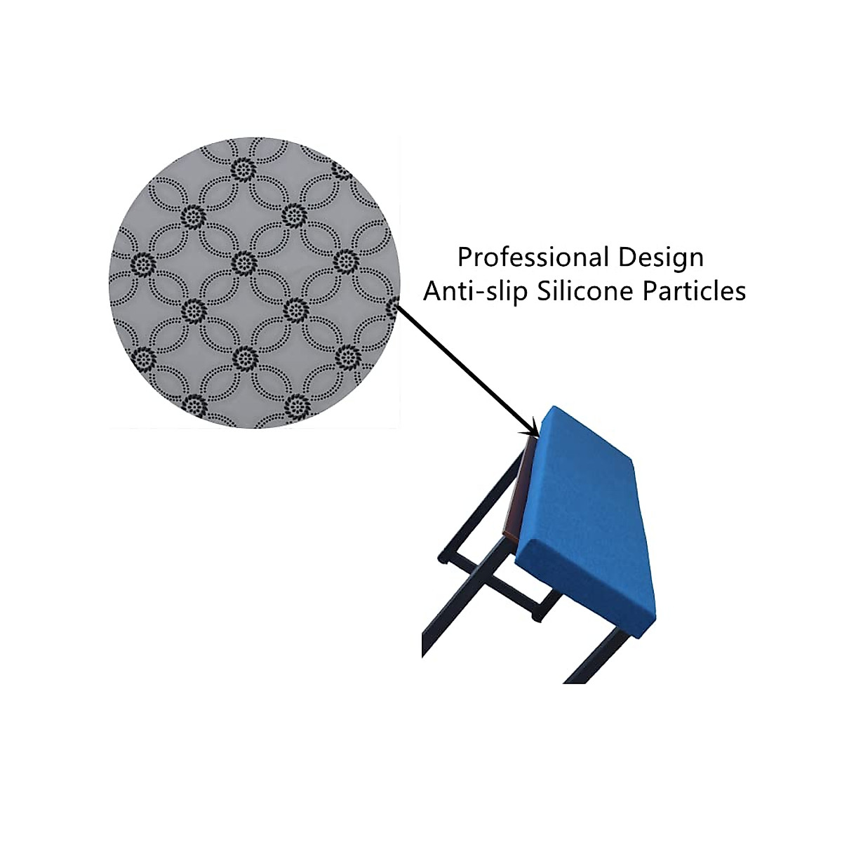 Jininworl Custom Size Bench Cushion Patio Bench Seating Cushion Outdoor/Indoor Bench/Swing Cushion Bench Pads (Classic Blue; Personalize)