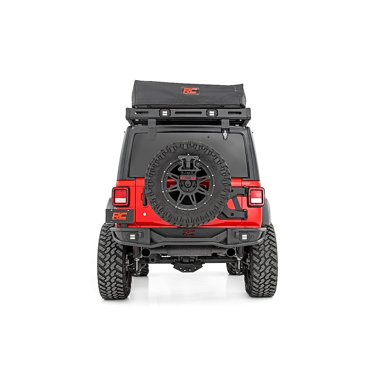 Rough Country Roof Top Tent | Rack Mount | 12V Accessory & LED Light Kit - 99050, 3 Person, Camping & Hiking