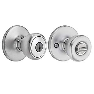 Kwikset 94002-871 Tylo Keyed Entry Knob In Satin Chrome