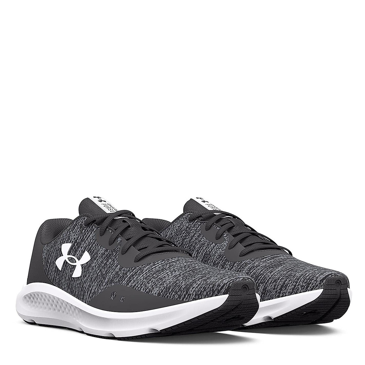 Under Armour Men's Charged Pursuit 3 Twist, Jet Gray/White, 8 US