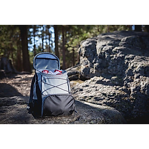 ONIVA - a Picnic Time brand PTX Backpack Cooler, Soft Cooler Backpack, Insulated Lunch Bag, (Black with Gray Accents)