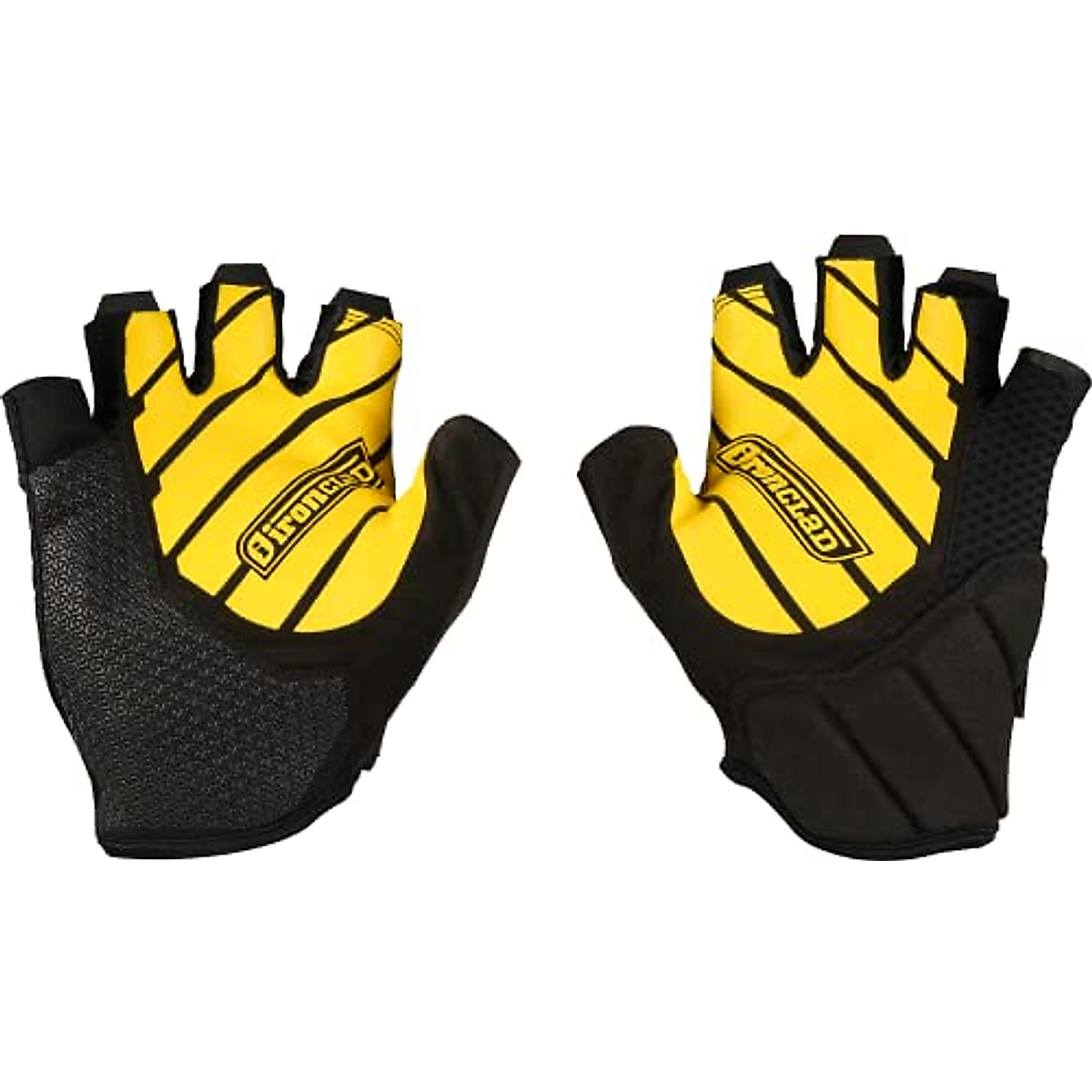 Ironclad PC Gaming Gloves, Precision Fit, Performance Silicone Grip, Moisture Wicking Construction, 1 Pair, ES-IPC-04-L, Black/Yellow, Large