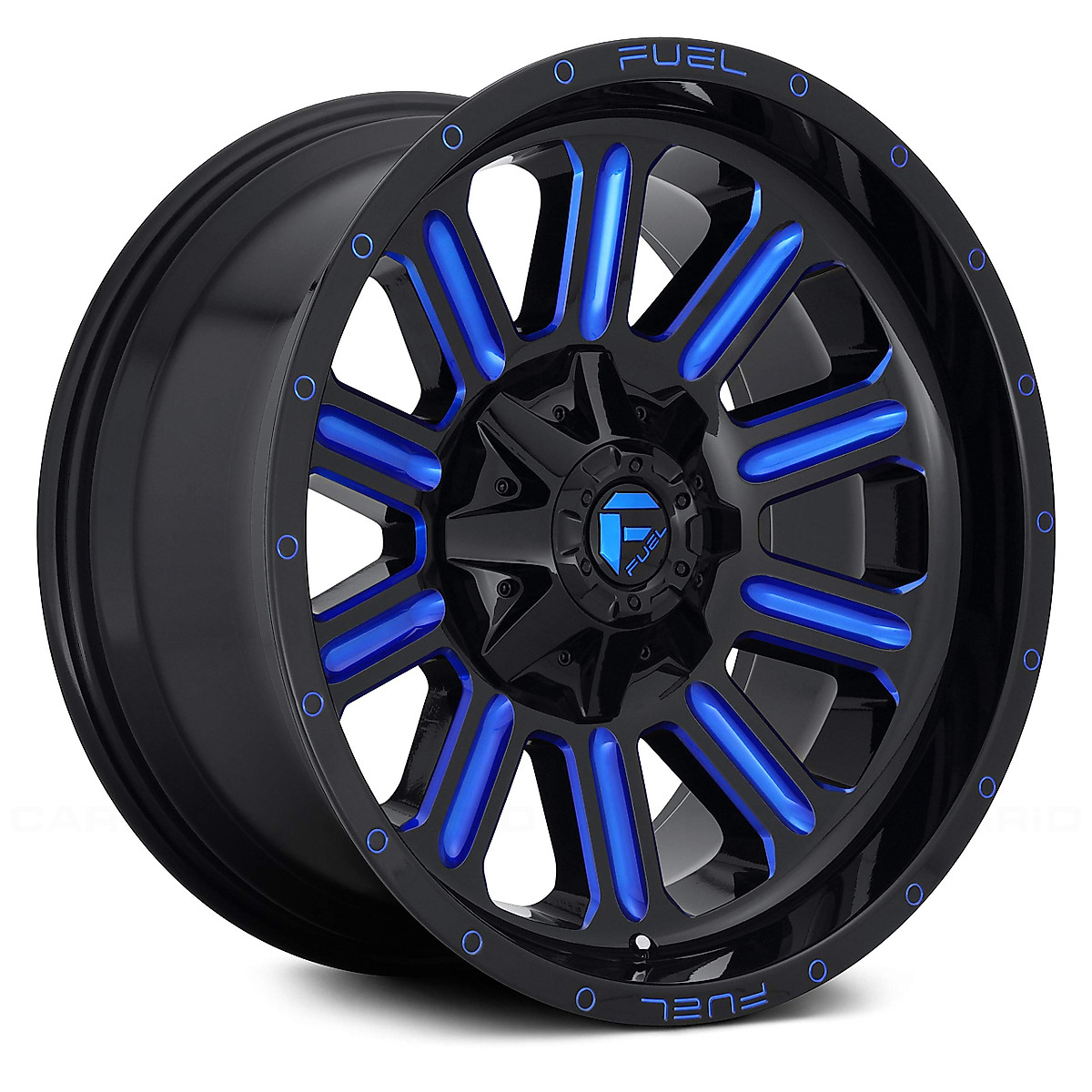 FUEL Hardline NLK-Gloss MIL BLU Wheel with Painted (18 x 9.5 inches /6 x 135 mm, -12 mm Offset)