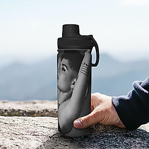 HIKTIEK Halseys Stainless Steel Insulated Tumbler Sports Water Bottle Hot and Cold Travel Cup 18oz