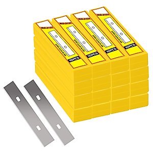 WRAPXPERT 4 Inch Scraper Blades 160 PCS Razor Scraper Blade 4" Replacement Razor Blades for Floor,Glass,Paint