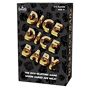 Goliath Dice Dice Baby Game - Dice Bluffing Game Where Babies are Wild - Ages 8 and Up, 2-4 Players