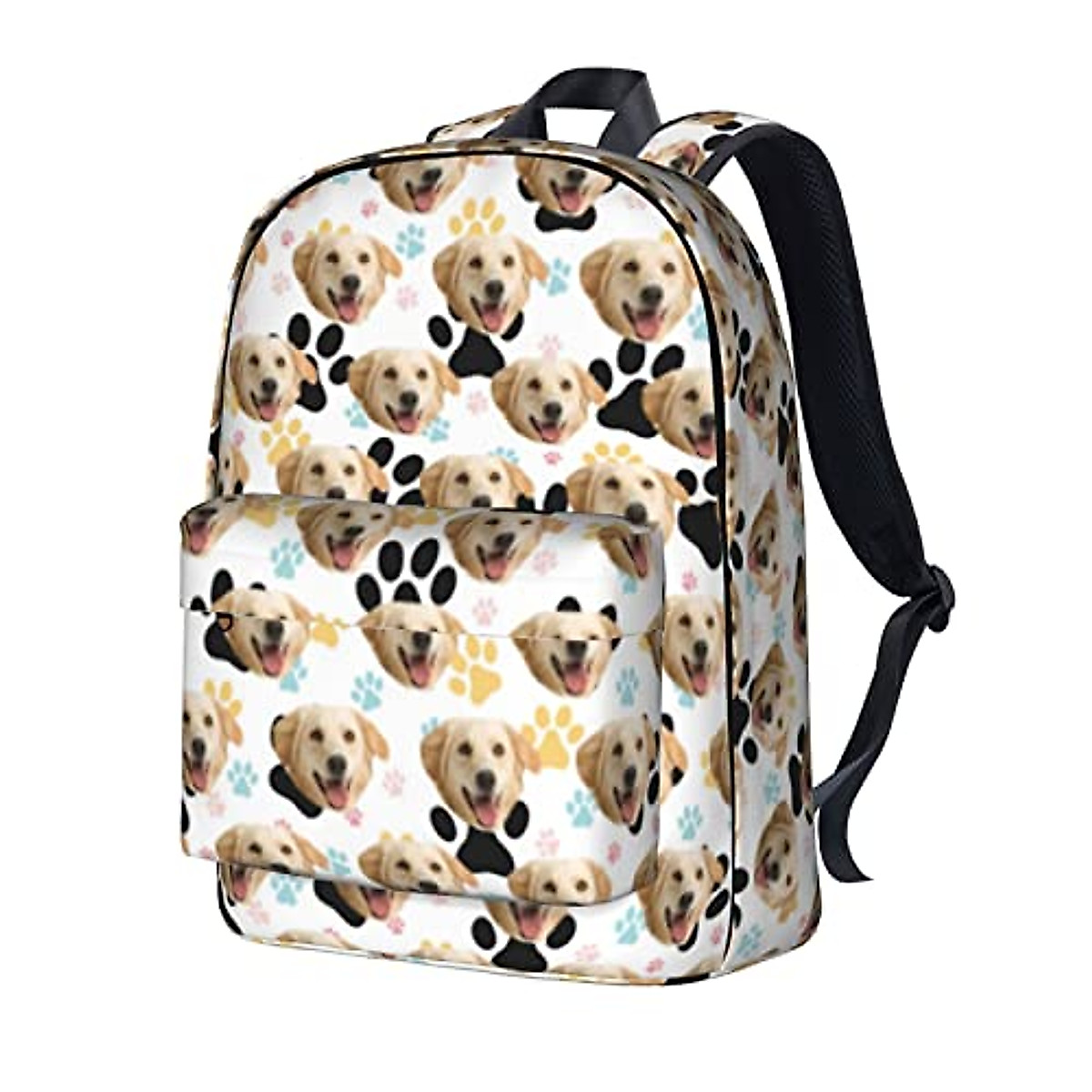 WAYABO Custom Backpack Personalized Face/Text/Photo Casual Backpack Women Man Unisex (Style-4)