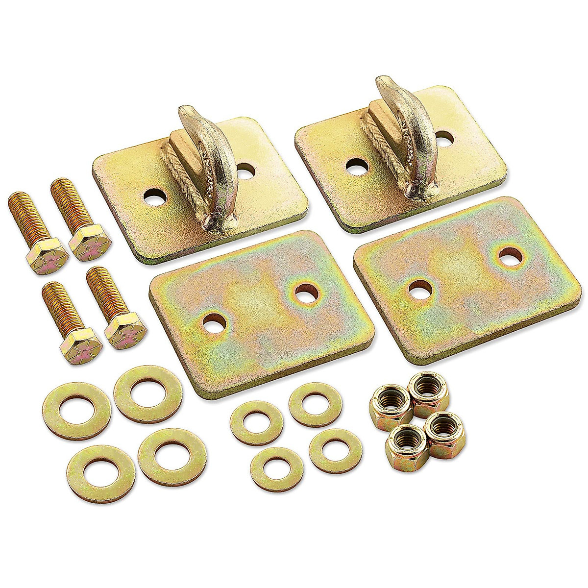 Robbor Grab Hook 5/16 in Bolt-on Grab Hook Grade 70 Forged Steel Tow Hook Work Well for Tractor Bucket, RV, UTV,Truck with Backer Plate and Hardware -2 PK