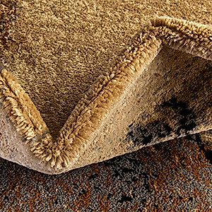 Unique Loom Barista Collection Area Rug - Excelsa (9' x 12' Rectangle, Beige/ Brown)