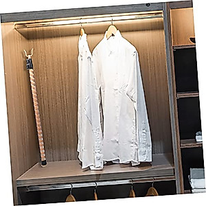 OKUMEYR 2pcs Stainless Steel Toilet Paper Holder Out Door Curtains Blinds Curtains Adjustable Closet Pole Retractable Reach Stick Washing Line Clothes Reaching Pole Clothes Fork Rod CD