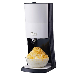 Doshisha Electric Fluffy Snow Shaved Ice Maker with 3 Ice Cups, Black