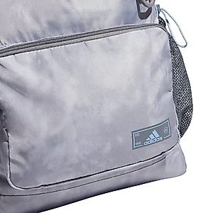 adidas Saturday Backpack, Stone Wash Grey/Blue Dawn, One Size