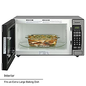 Panasonic Microwave Oven NN-SN766S Stainless Steel Countertop/Built-In with Inverter Technology and Genius Sensor, 1.6 Cubic Foot, 1250W